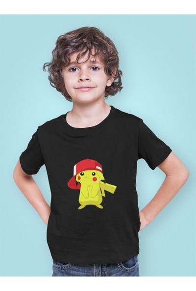 Kio Tasarım Pokemon Pikachu Pikaçu Pikacu Baskılı Çocuk Tişört Siyah Unisex Pamuklu Sevgililer-Doğum-Günü Hediye Kio Tasarım Pokemon Pikachu Pikaçu Pikacu Baskılı Çocuk Tişört Siyah Unisex Pamuklu Sevgililer-Doğum-Günü Hediye