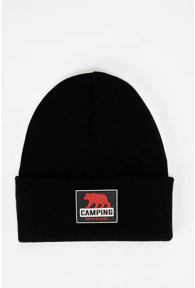 DeFacto Erkek Çocuk Yazı Baskılı Triko Bere V1859A621Wn