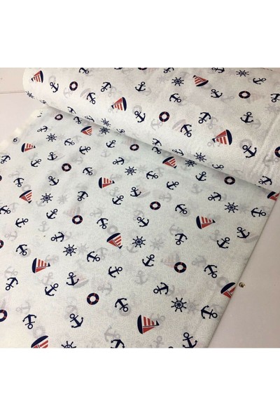 Bebek Özel Pamuklu Bebek ve Çocuk Lastikli Çarşaf Denizci 80 x 140 cm