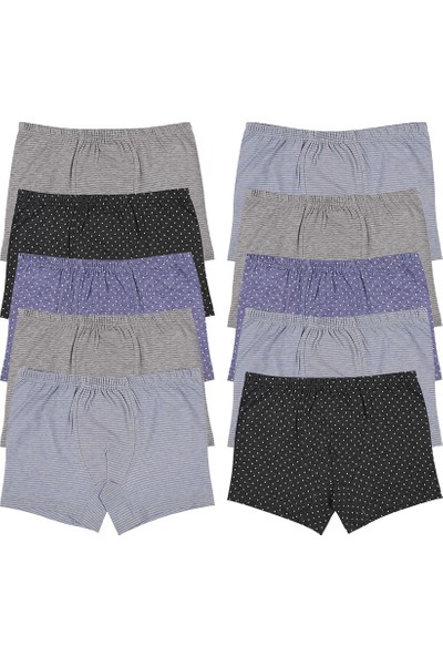 Donella 10'lu Renkli Erkek Çocuk Boxer - 751075