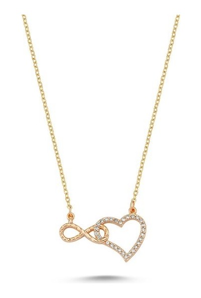 Altın Pati Zirkon Taşlı Sonsuz Aşk Kolye Altın Pati Zirkon Taşlı Sonsuz Aşk Kolye