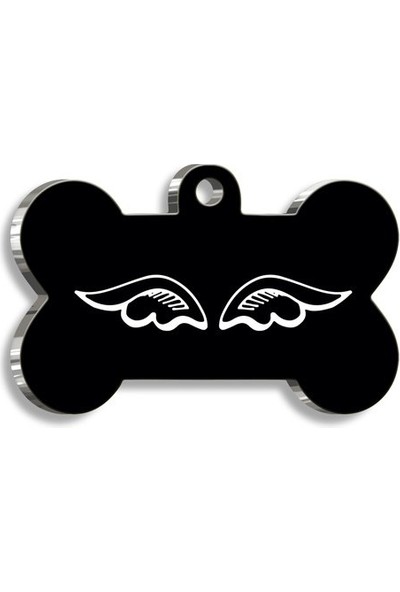 Altın Pati Melek Kanatlı Kemik Şekilli Kedi Köpek Künyesi Altın Pati Melek Kanatlı Kemik Şekilli Kedi Köpek Künyesi