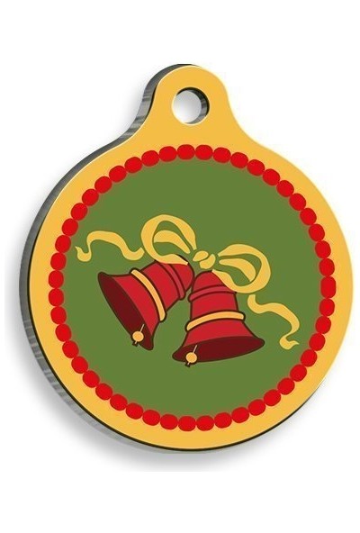 Altın Pati Köpek Kedi Künyesi Medium 3 cm Altın Pati Köpek Kedi Künyesi Medium 3 cm