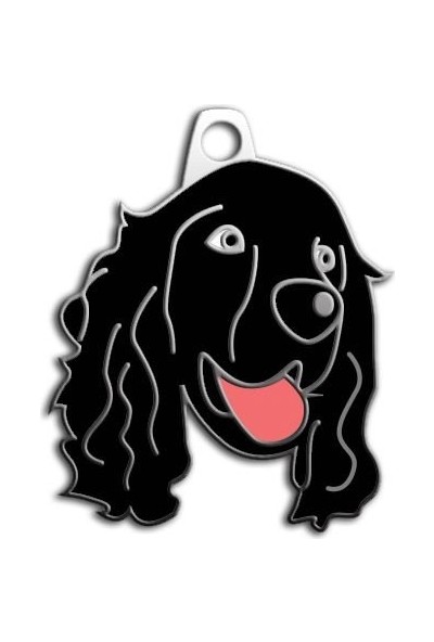 Altın Pati Cocker Köpek Künyesi (Siyah) Altın Pati Cocker Köpek Künyesi (Siyah)