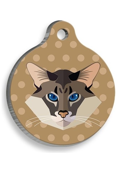 Altın Pati Köpek Kedi Künyesi Medium 3 cm