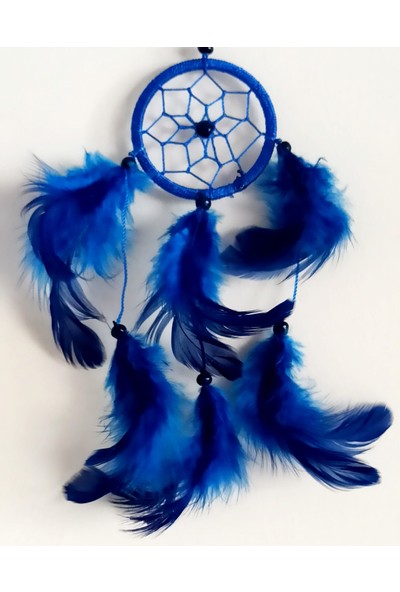 Mixperi Dream Catcher Mavi Renk Düş Kapanı Kuş Tüylü Araba Süsü
