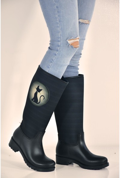 Odesa Ayakkabı Kadın Fashion Özel Tasarım Siyah Çizme Odesa Ayakkabı Kadın Fashion Özel Tasarım Siyah Çizme