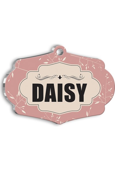 Altın Pati Koyu Gül Rengi Kedi Köpek Künyesi