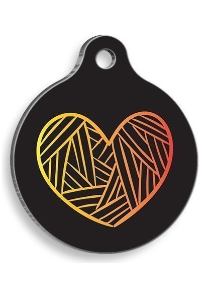 Altın Pati Köpek Kedi Künyesi Medium 3 cm Altın Pati Köpek Kedi Künyesi Medium 3 cm