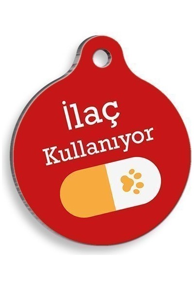 Altın Pati Köpek Kedi Künyesi Small 2,5 cm