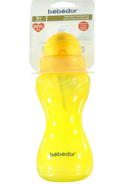 Bebedor Sportif Pipetli Alıştırma Bardağı 6+ Ay Sarı