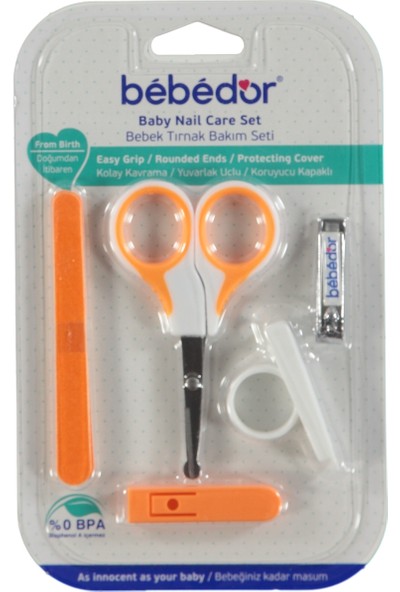 Bebedor Bebek Tırnak Bakım Seti Turuncu Bebedor Bebek Tırnak Bakım Seti Turuncu