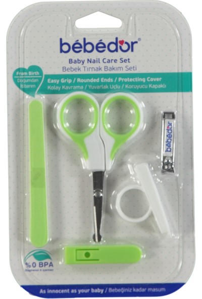 Bebedor Bebek Tırnak Bakım Seti Yeşil Bebedor Bebek Tırnak Bakım Seti Yeşil