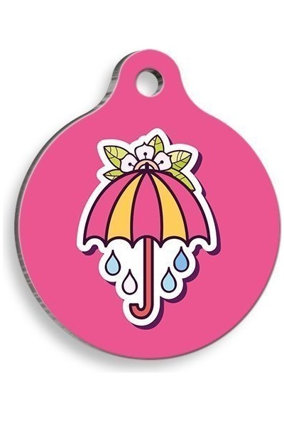 Altın Pati Köpek Kedi Künyesi Medium 3 cm Altın Pati Köpek Kedi Künyesi Medium 3 cm