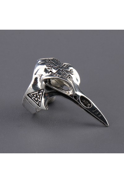 Viking Vegvisir & Valknut Işlemeli Motorcu Ayarlanabilir Çelik Erkek Yüzük Viking Vegvisir & Valknut Işlemeli Motorcu Ayarlanabilir Çelik Erkek Yüzük