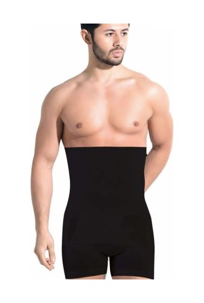 Secret Moda Erkek Toparlayıcı Dikişsiz Yüksek Bel Göbek Saklayan Duble Korse Siyah Secret Moda Erkek Toparlayıcı Dikişsiz Yüksek Bel Göbek Saklayan Duble Korse Siyah