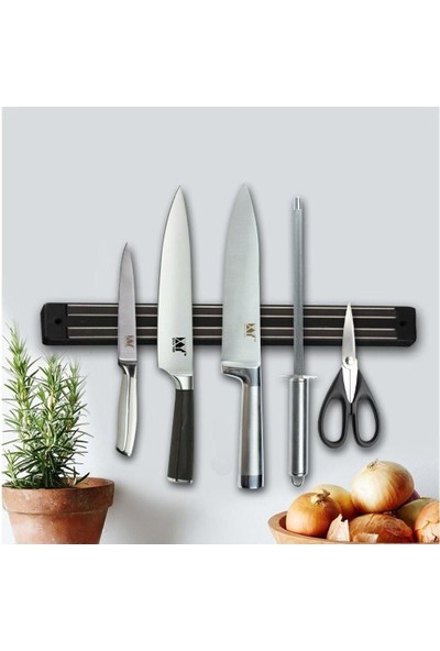 Cmt Mıknatıslı Bıçak Askısı Bıçak Tutucu Mıknatıs Askılığı 33 cm
