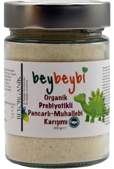 Beyorganik Beybeybi Beyorganik Organik Pancarlı Muhallebi Karışımı Prebiyotik 200GR