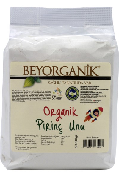 Beyorganik Pirinç Unu 500GR