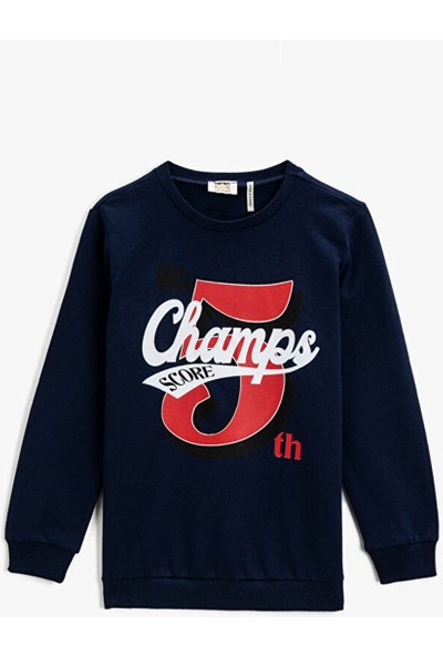 Koton Erkek Çocuk Sweat Lacivert 2KKB16961OK