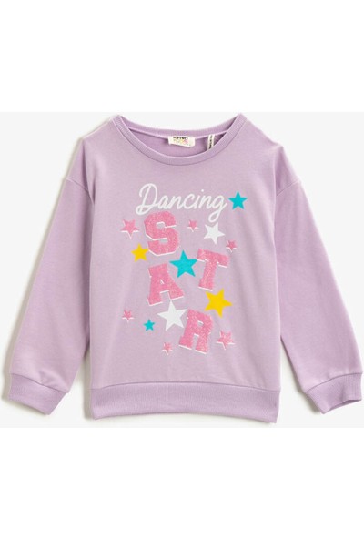 Koton Kız Çocuk Sweat Lila 2KKG17329OK