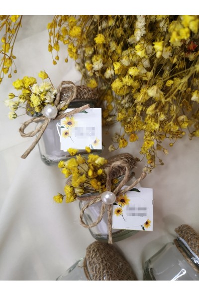 Fue 50 Adet Nikah Şekeri Kavanozda Kokulu Mum Söz Nişan Nikah Hediyelikleri