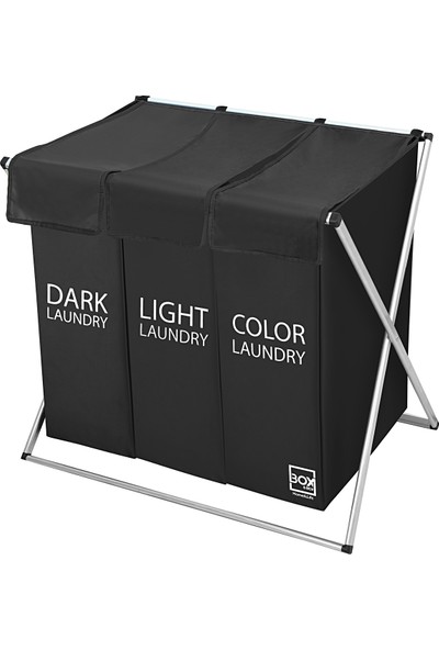 Box&box Üç Bölmeli Çamaşır Sepeti