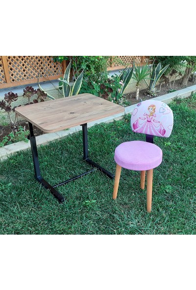 Depolife Prenses Desenli Ilk Okul Çocuk Ders Çalışma Faliyet Sandalye Masa Takımı