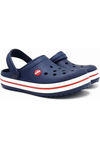 Akınal Bella Doremor Lacivert Beyaz Sabo Crocs Modeli Terlik Akınal Bella Doremor Lacivert Beyaz Sabo Crocs Modeli Terlik