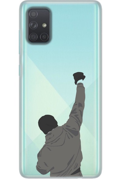 Gramaphone Samsung Galaxy A51 Kılıf Hd Baskılı Kılıf - Rocky Balboa
