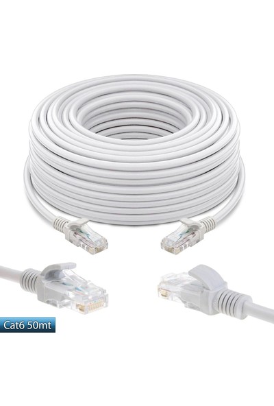 Cat6 Kablo Patch Network Ethernet Modem Kablosu 50 Metre Cat6 Kablo Patch Network Ethernet Modem Kablosu 50 Metre