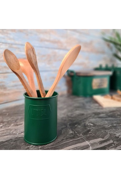 The Mia Kaşıklık 13 x 11 cm - Koyu Yeşil