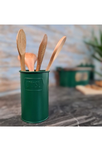 The Mia Kaşıklık 17 x 11 cm - Koyu Yeşil