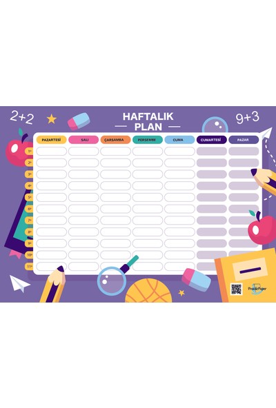 Practic Paper Mıknatıslı Planlayıcı