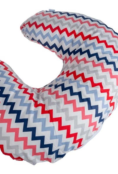 Sevi Bebek Emzirme Yastığı Zigzag Desenli Sevi Bebek Emzirme Yastığı Zigzag Desenli
