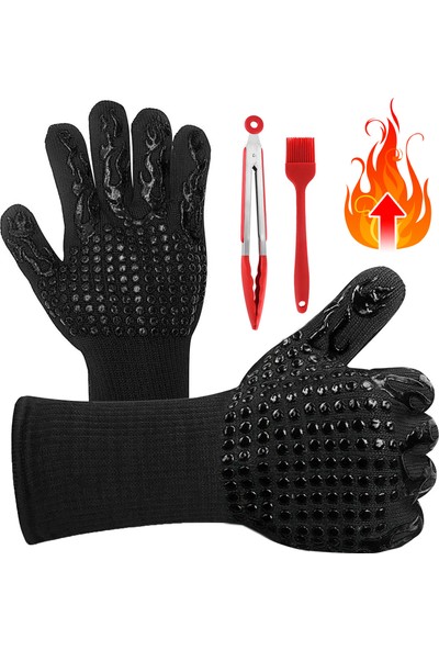 Farfi 1 Çift Barbekü Izgara Eldiven Isıya Dayanıklı (Yurt Dışından)