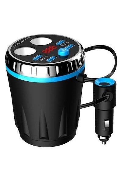 Azemax Bardak Tipi 4 USB Araç Çakmak Çoğaltıcı 3.1 A