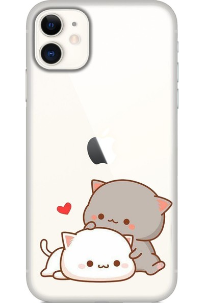 Pickcase iPhone 11 Kılıf Hd Baskılı Kılıf - Cat Lova