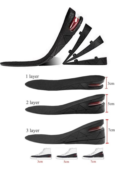 Neler Geldi Neler Hava Yastıklı Boy Uzatıcı Tabanlık 7 cm Uzatan Ayakkabı Uzatma Tabanlığı Gizli Topuk Yükseltici Neler Geldi Neler Hava Yastıklı Boy Uzatıcı Tabanlık 7 cm Uzatan Ayakkabı Uzatma Tabanlığı Gizli Topuk Yükseltici