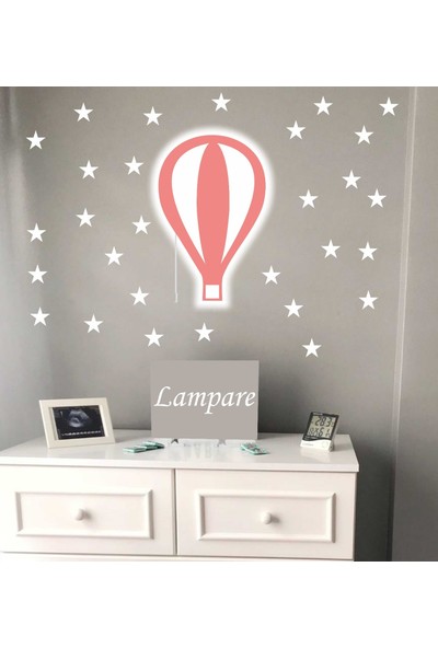 Lampare Bebe Pembe Balon Aydınlatma
