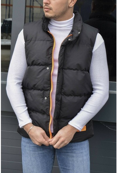 Erkek Siyah Cepli Şişme Yelek