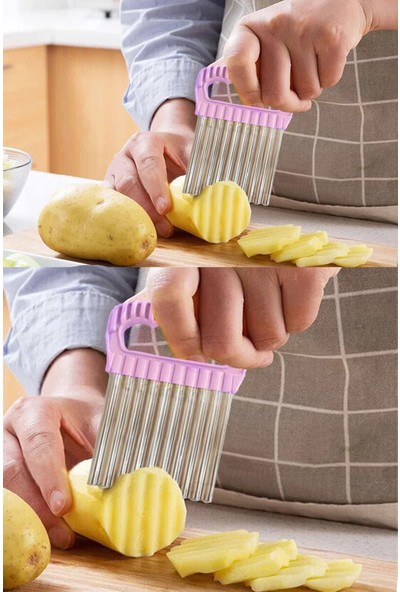 Modern Avm Pratik Patates Cips Kesici Doğrayıcı