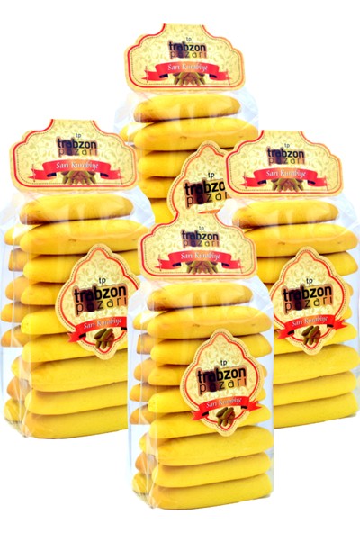 Trabzon Pazarı Yöresel Trabzon Sarı Kurabiyesi 4 x 400 gr