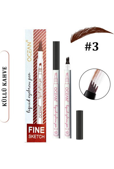 Ocean Kalıcı Likit Kaş Şekillendirici Kalem Ocean Kalıcı Likit Kaş Şekillendirici Kalem