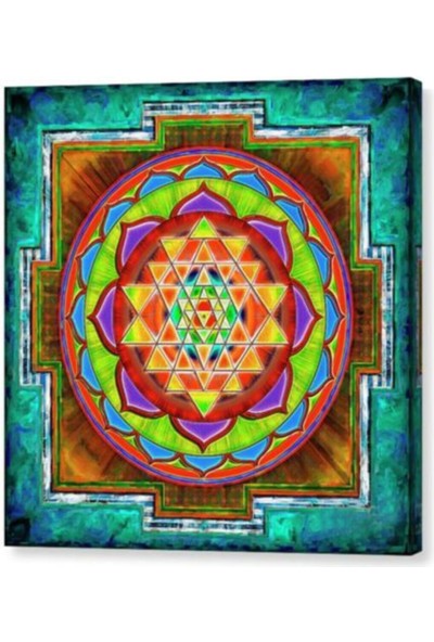 Hobimania Kanvas Tablo Sri Yantra Bolluk - Bereket - Şans - Doğurganlık 40X40 cm Duvar Dekorasyon Moda Tablo Hobimania Kanvas Tablo Sri Yantra Bolluk - Bereket - Şans - Doğurganlık 40X40 cm Duvar Dekorasyon Moda Tablo