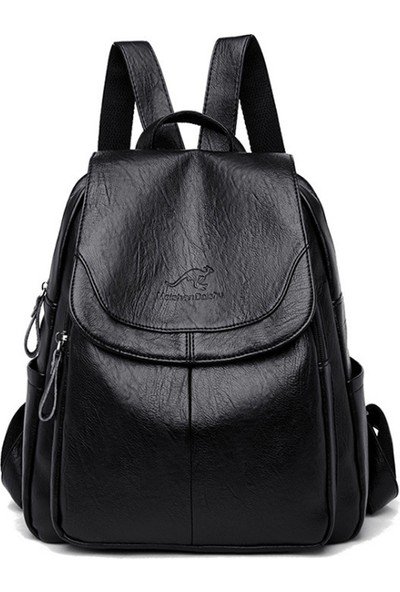 Deri Büyük Kapasiteli Sırt Çantası (Yurt Dışından)