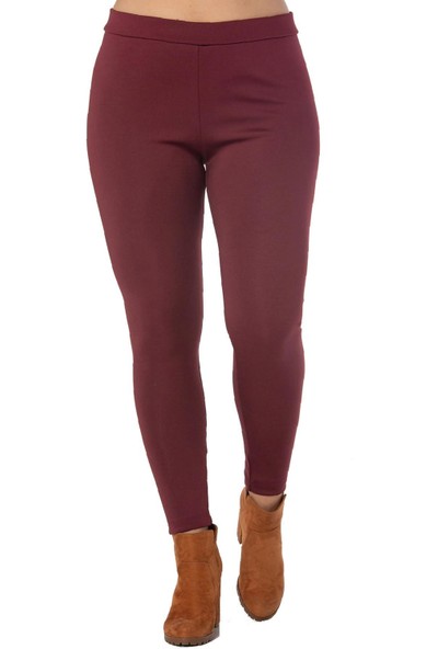 Günay Fierte Kadın Büyük Beden Tayt RG1383 Yüksek Elastik Bel Dar Paça Spor Siyah Vizon Bordo Lacivert