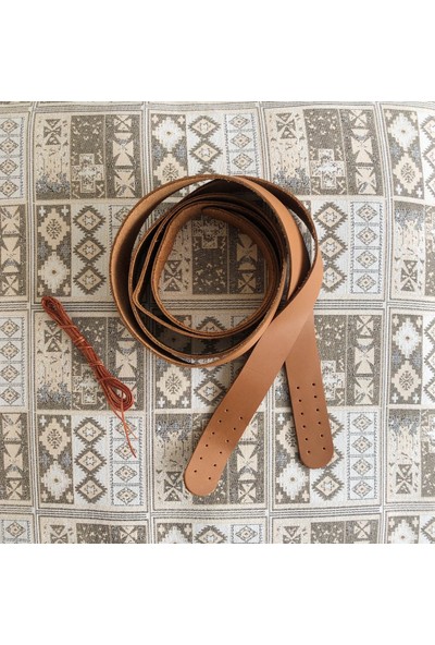 Alfa Tasarım Hakiki Deri Dikilebilir Çanta Sapı (Çift)