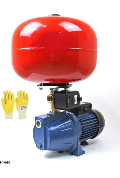 Böhrer Jet 100P Hidrofor Set Pompa 0,75 Kw 1 Hp 24 Litre Italyan Kafa Hidrofor Pompa 3 Kat 3 Daire Böhrer Jet 100P Hidrofor Set Pompa 0,75 Kw 1 Hp 24 Litre Italyan Kafa Hidrofor Pompa 3 Kat 3 Daire