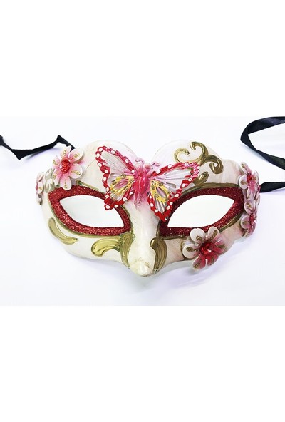 İhtiyaç AVM Parti Kelebek Desenli Masquerade Yılbaşı Maskesi Kırmızı Renk İhtiyaç AVM Parti Kelebek Desenli Masquerade Yılbaşı Maskesi Kırmızı Renk